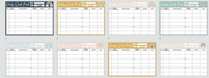 Daily Workpad Teacher Planner - Etsy