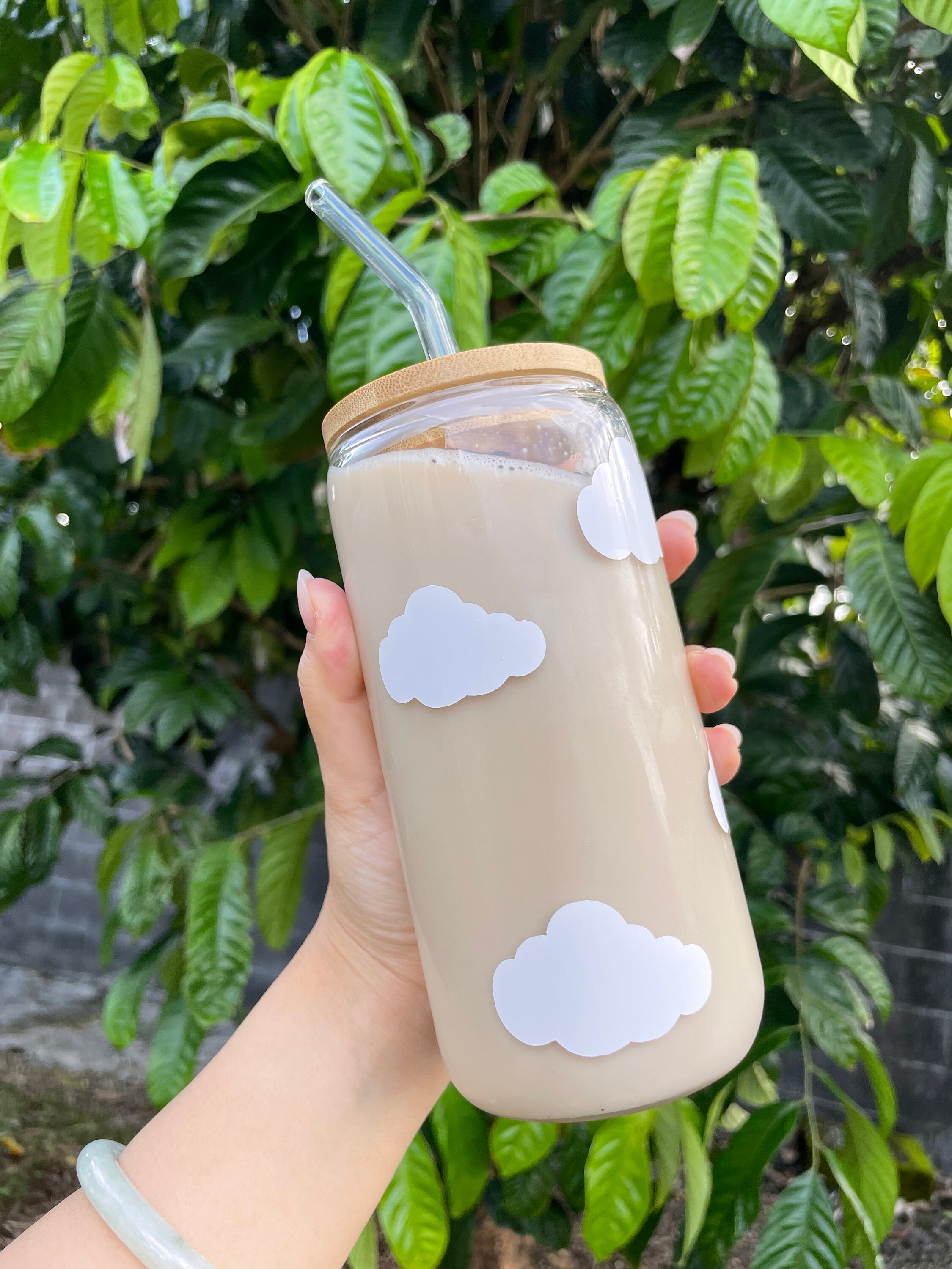 Cloud Reusable Glass Cup - Etsy