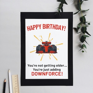 Funny F1 Birthday Card Formula 1 Printable Card for Him Digital ...