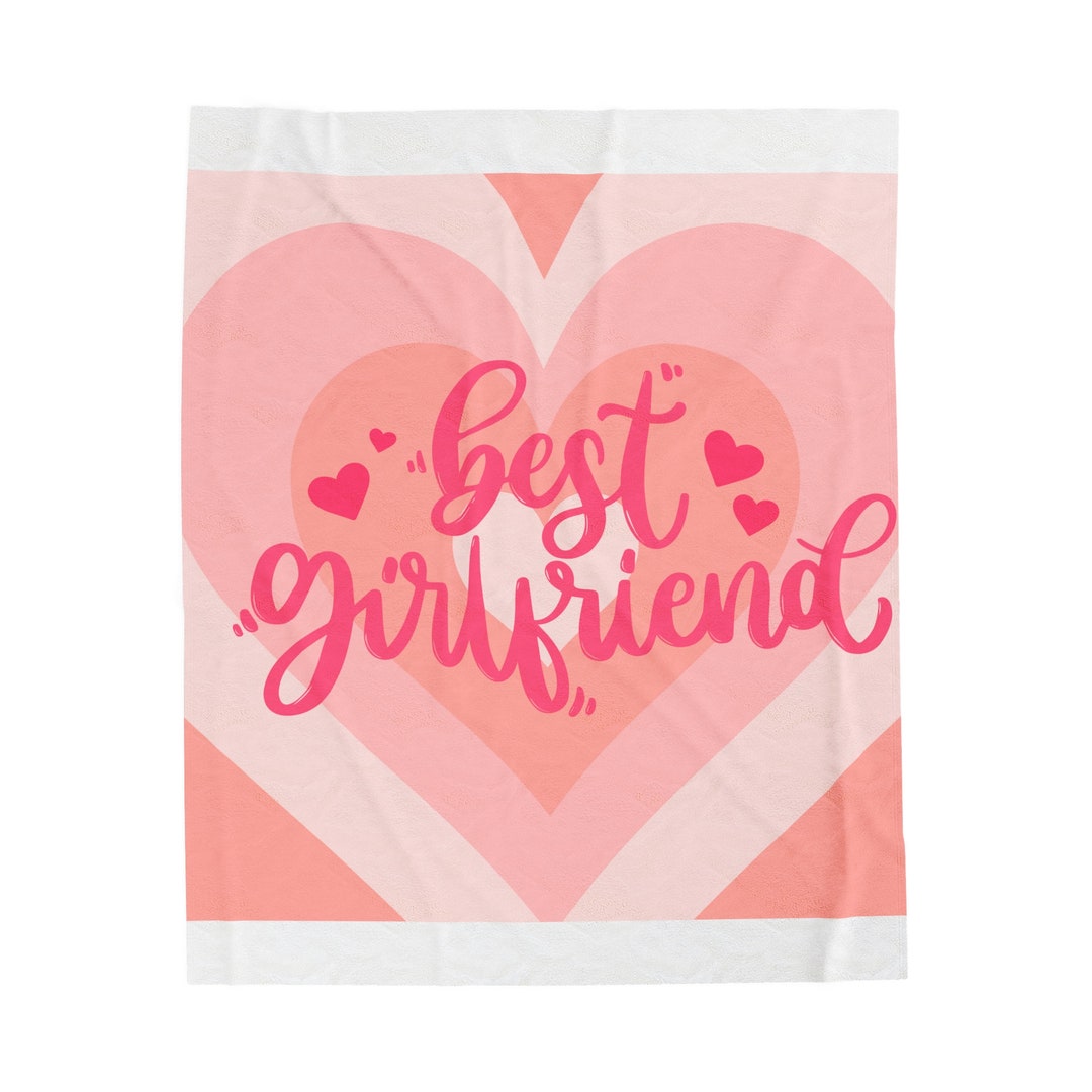 The Best Girlfriend Plush Couch Blanket - Etsy