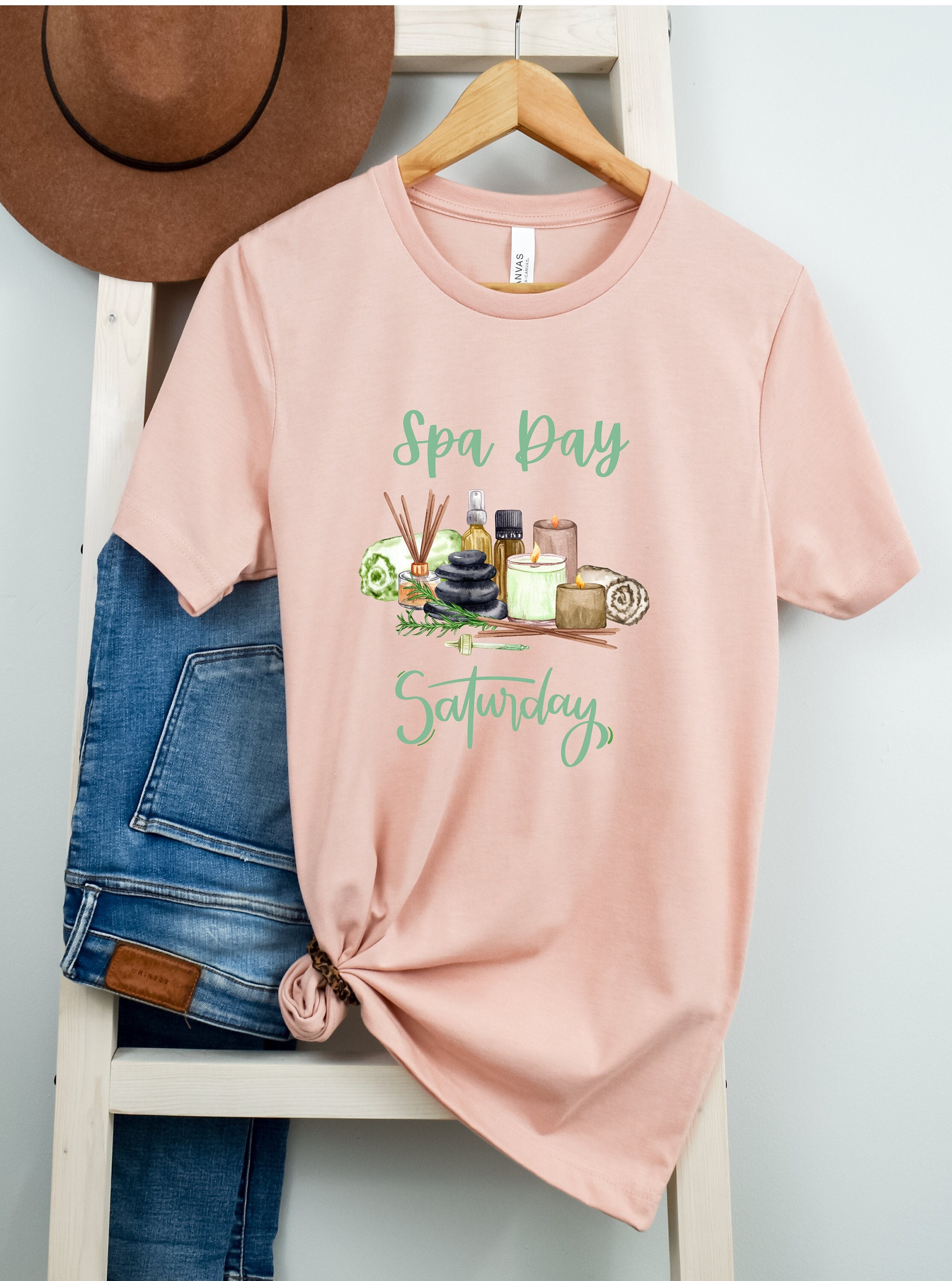 Spa Day Saturday Shirt, Self-care Spa Shirt, Massage Graphic Tee, Spa ...