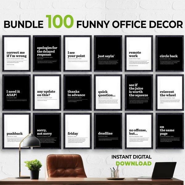 Office Wall Decor - Etsy