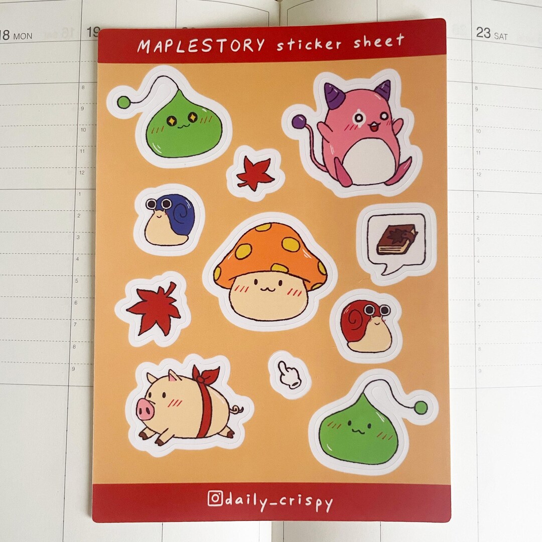Maplestory - Sticker Sheet - Etsy