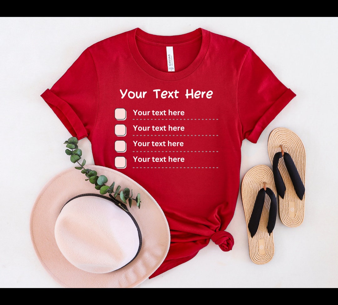 Custom Tour Checklist Shirt Wine Tour Shirt Custom Wine Tour Shirt for ...