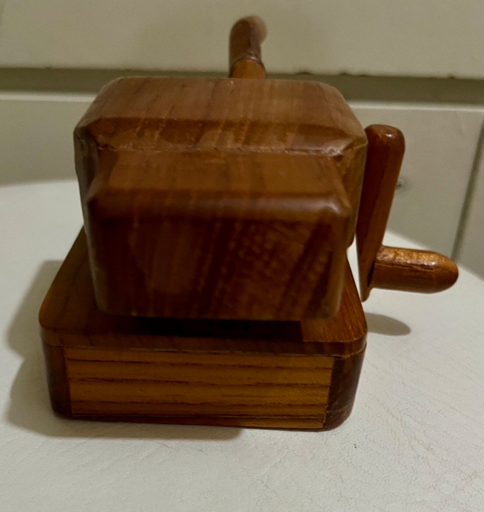 Vintage Handmade Mechanical Crank Wood Carved Handmade. "thing ...