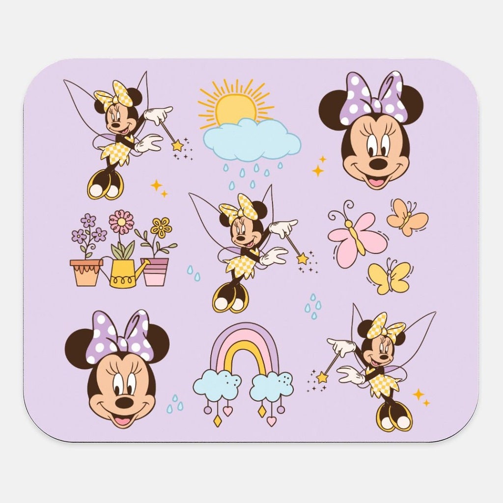Spring Minnie Mouse Fairy Mouse Pad / Computer Accessories / Cute ...