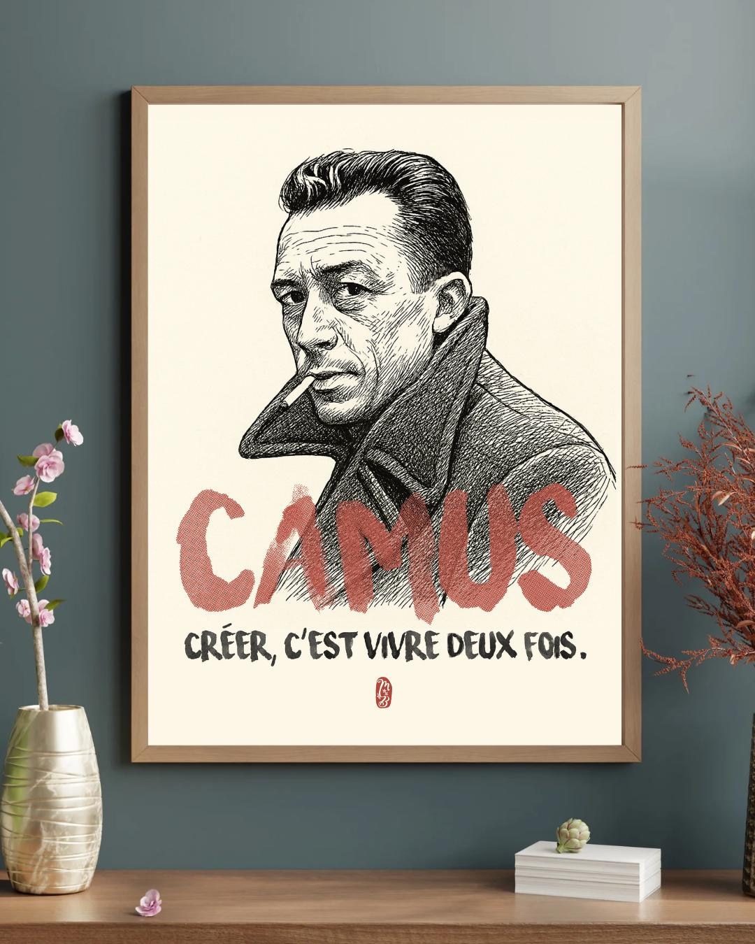 "albert Camus" Poster [downloadable File for Printing]. Personal ...