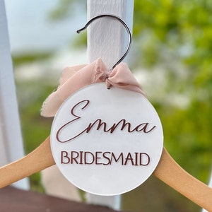 Acrylic Bridal Hanger Tag Custom and Personalized Bridal - Etsy