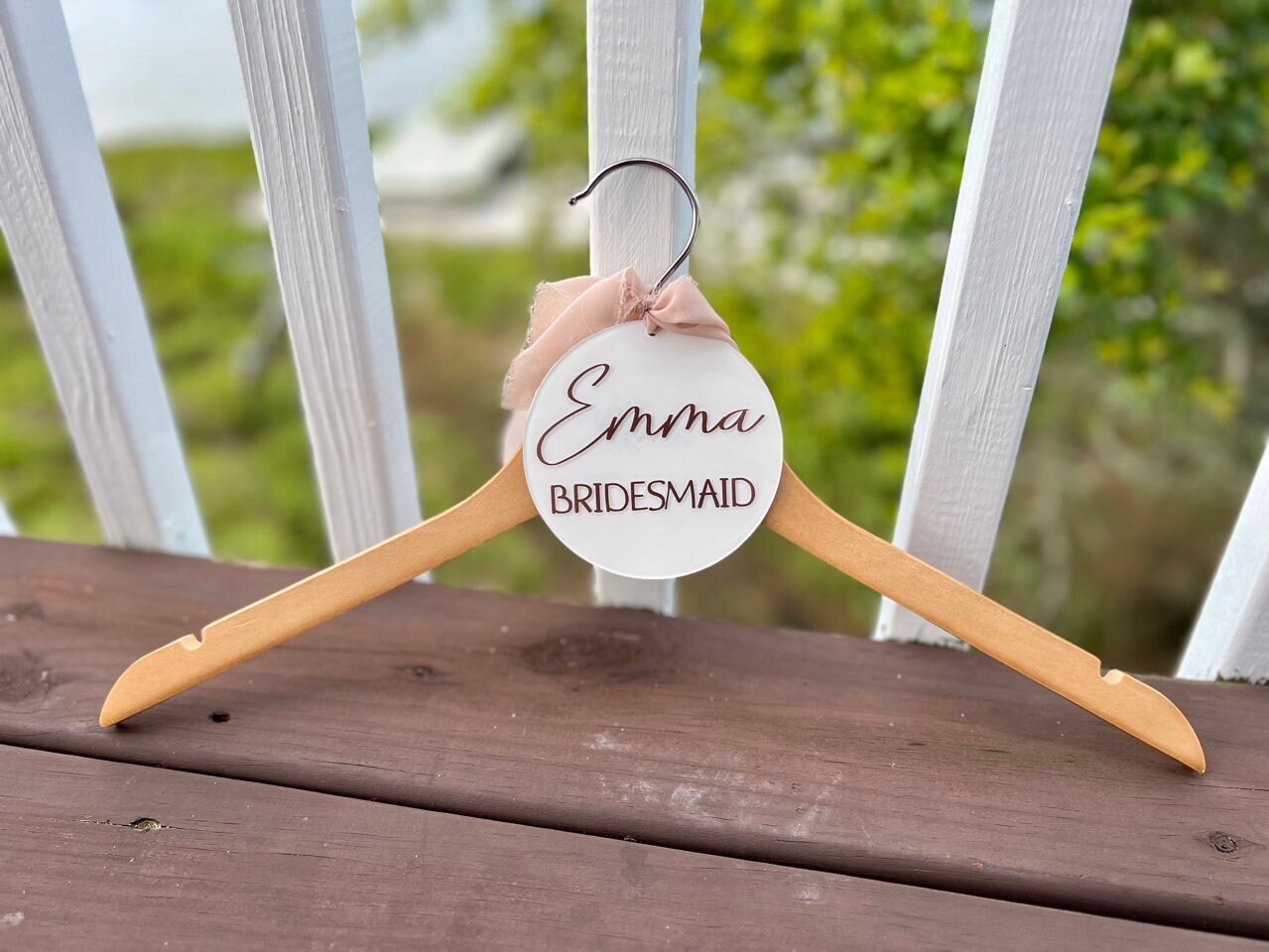 Acrylic Bridal Hanger Tag Custom and Personalized Bridal - Etsy
