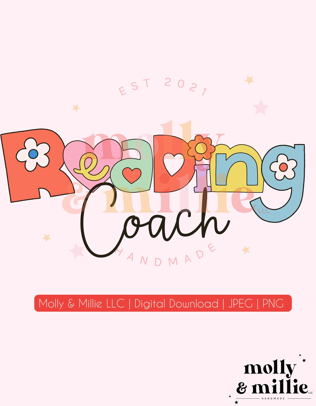 Reading Coach PNG | Digital Download for Reading Coaches | Teacher ...