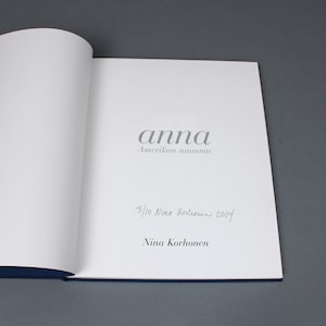 SPECIAL EDITION Photobook: Anna, American Mummu, Photographer Nina ...