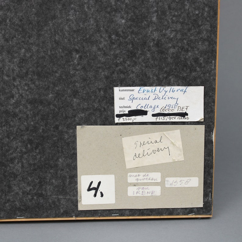 Ernst Vijlbrief (1934-2010) - Collage - "special Delivery" - Signed ...