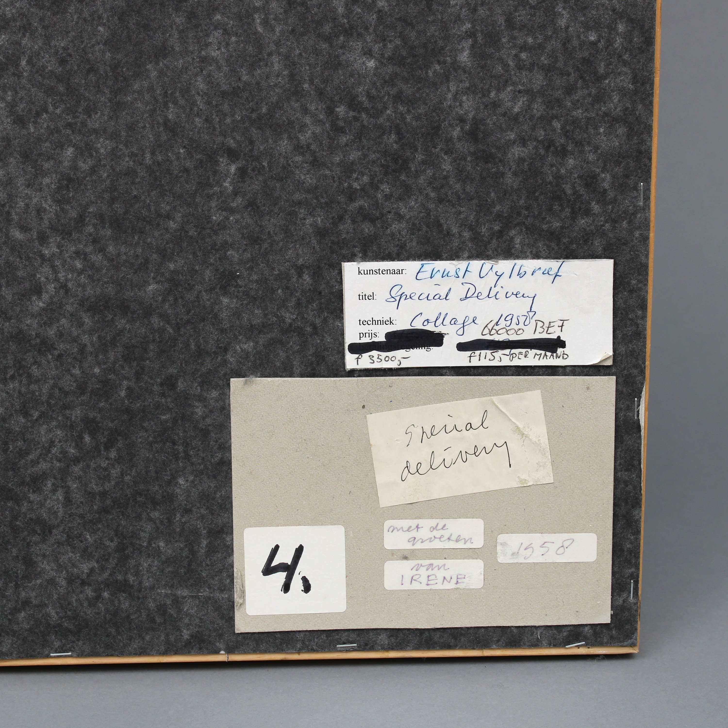 Ernst Vijlbrief (1934-2010) - Collage - "special Delivery" - Signed ...