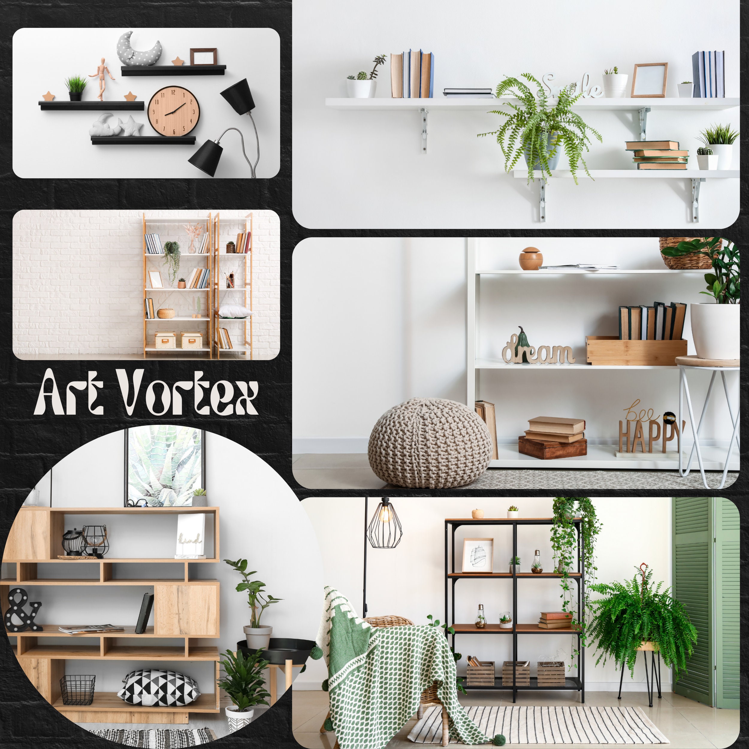 Clean Shelves Virtual Backgrounds for Zoom Meetings Book Shelves ...