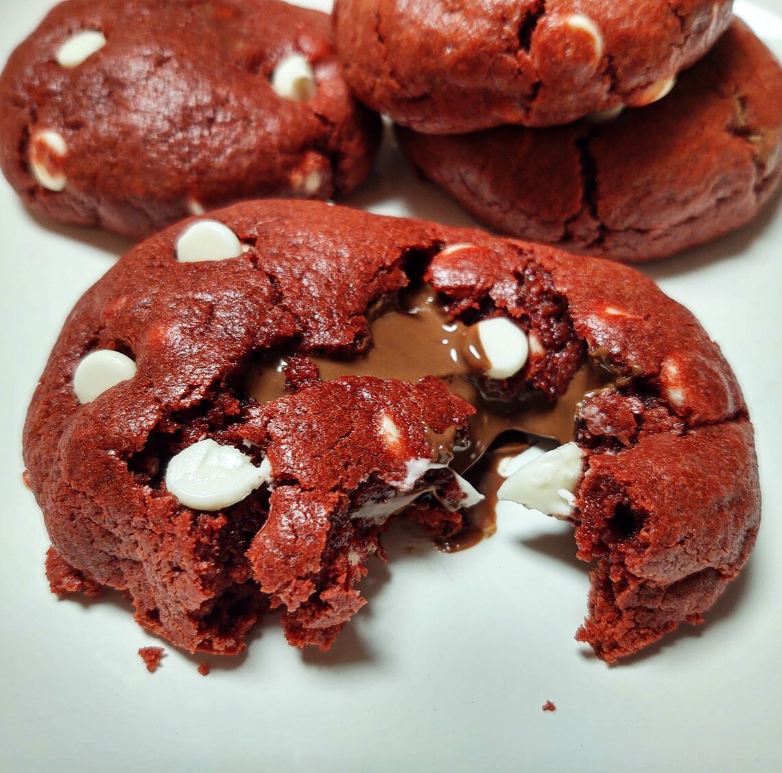 Red Velvet NYC Large Cookie Recipe Gourmet Cookie Recipe Homemade ...