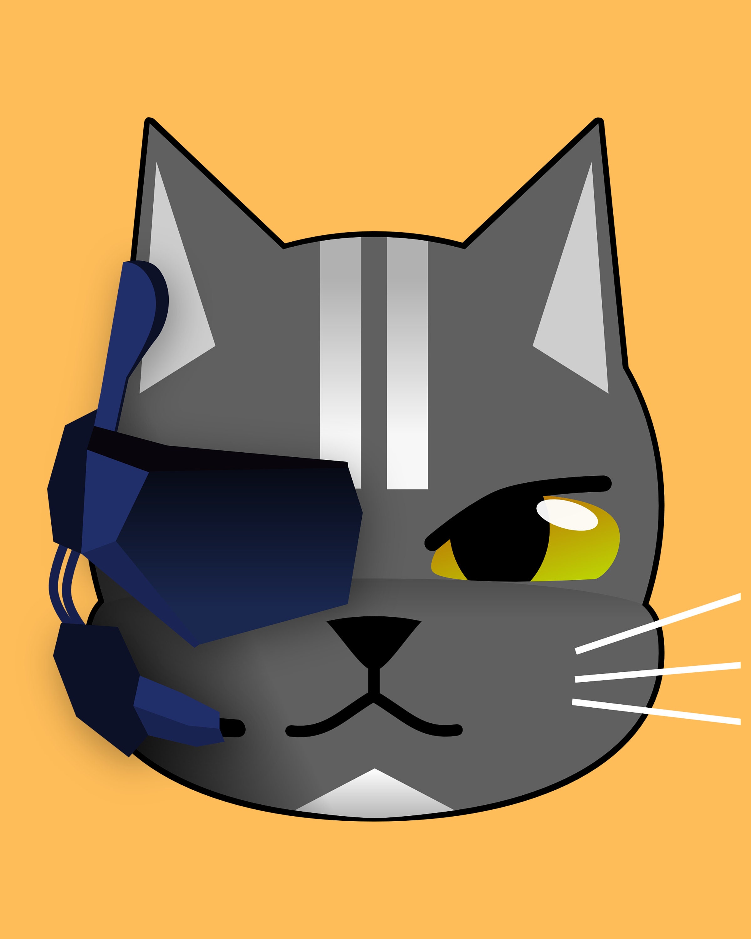 Gamer Cat Face -instant Digital Download - Svg, Png, Jpg - Etsy