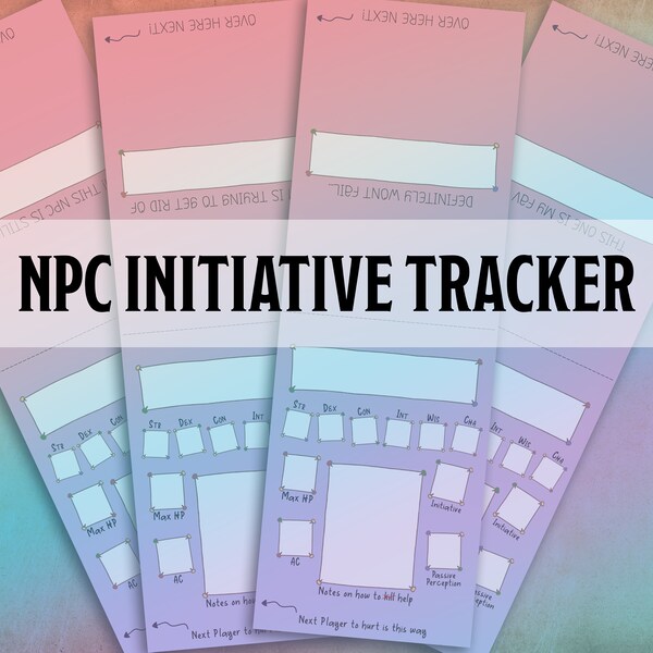 Npc Tracker - Etsy