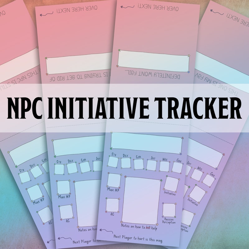 Npc Tracker - Etsy