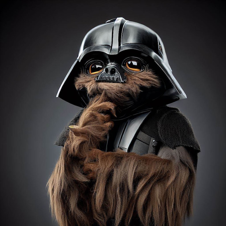 Darth Chewy. Chewbacca Gone Darth Vader - Etsy