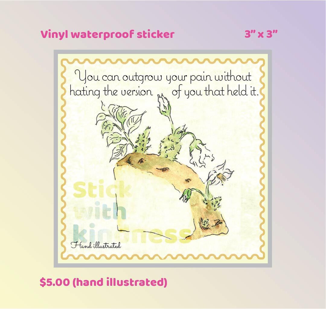 Stick With Kindness - Mental Health & Kindness Stickers - Etsy