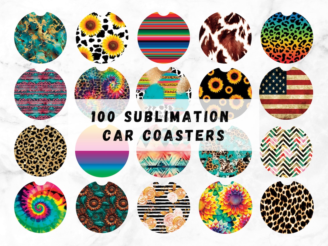 Car Coaster Sublimation, Car Coaster Download, Car Sublimation ...