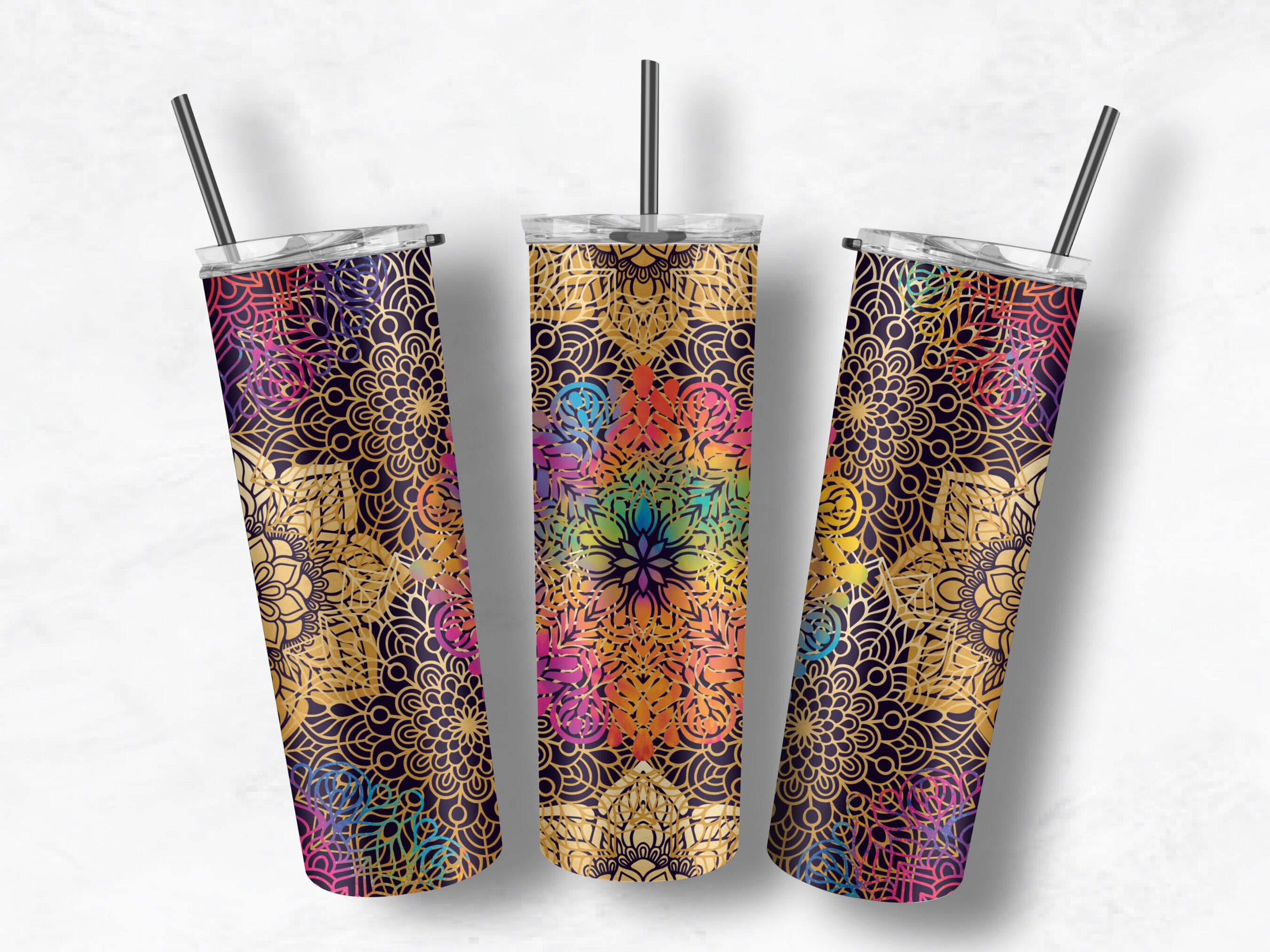 Mandala PNG Tumbler Sublimation Mandala Design Sublimate Design for ...