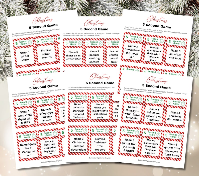 Christmas, Printable Games, Christmas Family, Games, Christmas Party ...