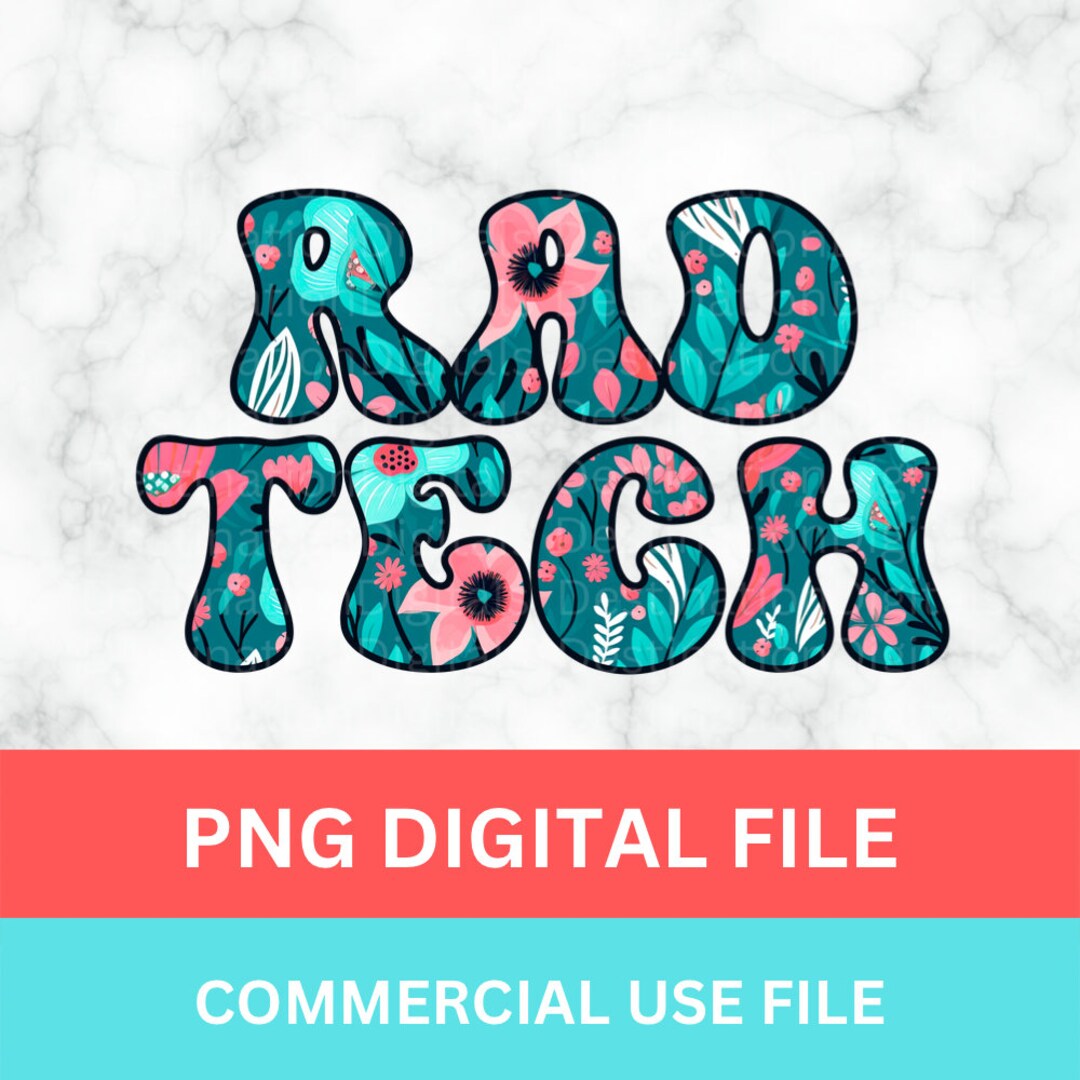 Rad Tech, PNG, Xray Tech, Sublimation Design, Instant Download, Retro ...