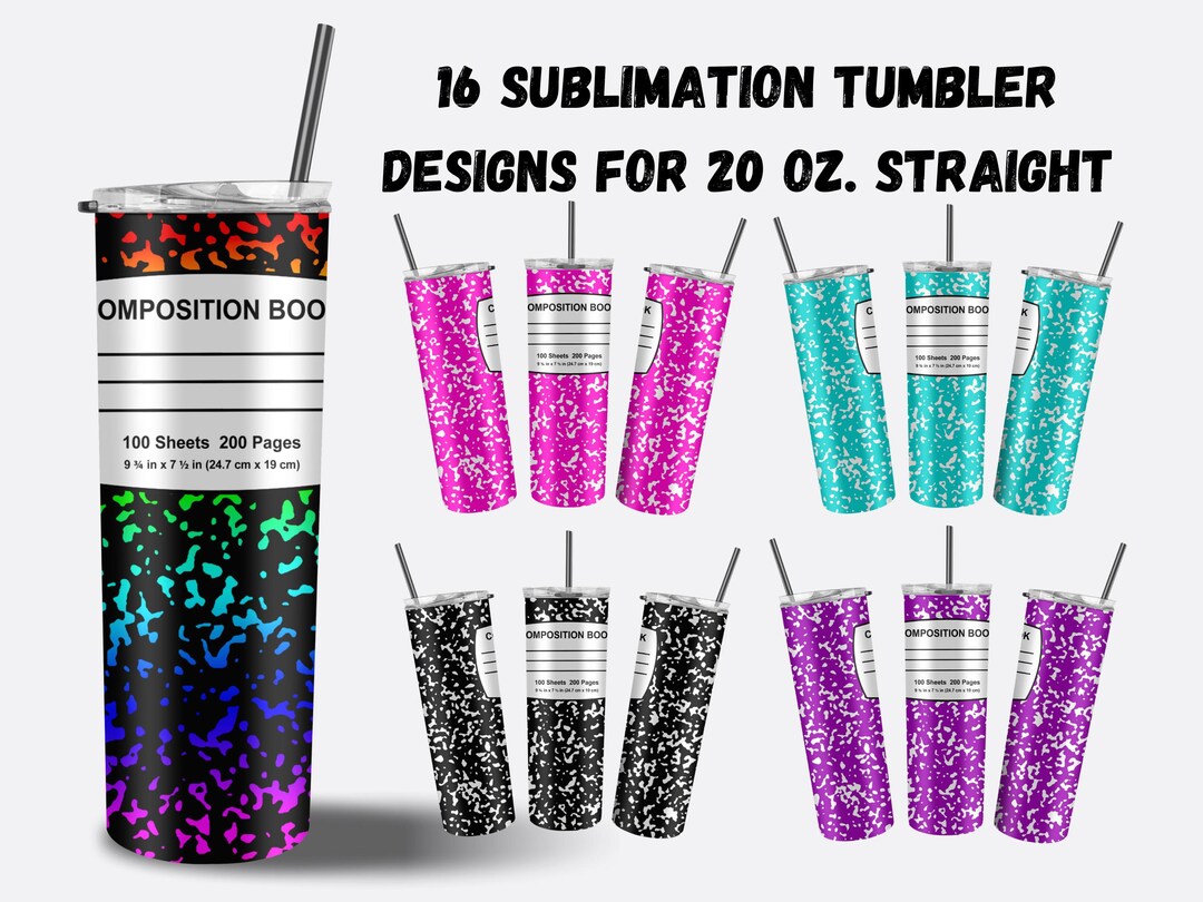 Composition Notebook Tumbler Wrap Bundle Teacher Appreciation Teacher ...