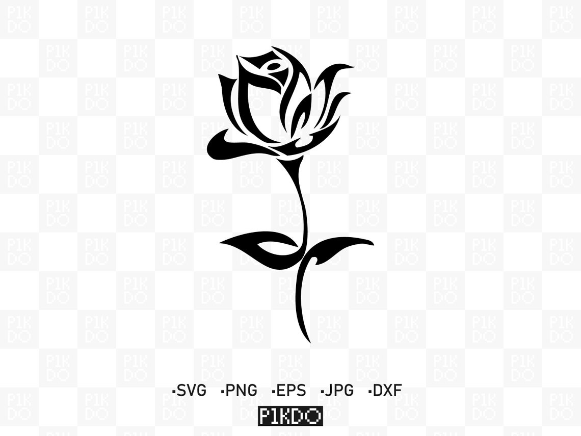 Rose Flower SVG, Floral Decoration SVG, Rose Svg, Flowers SVG, Nature ...