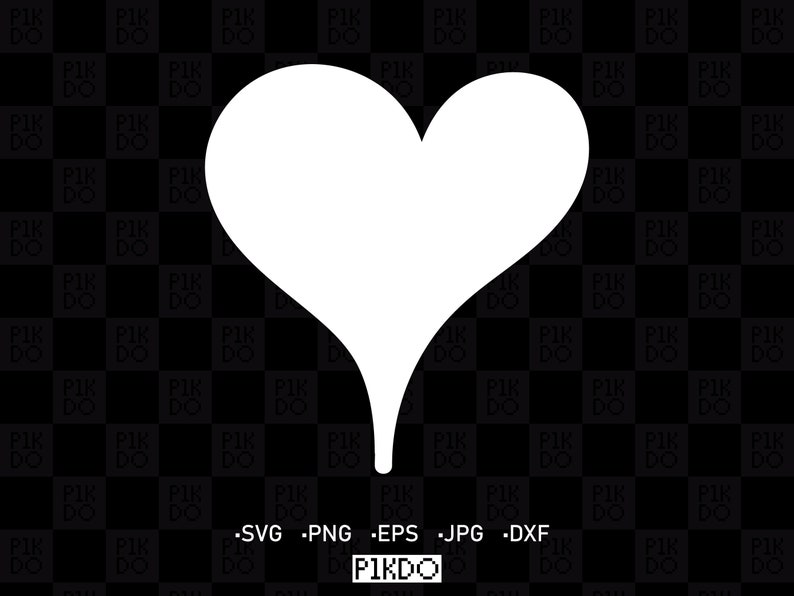 White Hand Drawn Heart Svg Doodle Heart Svg Sketch Heart - Etsy