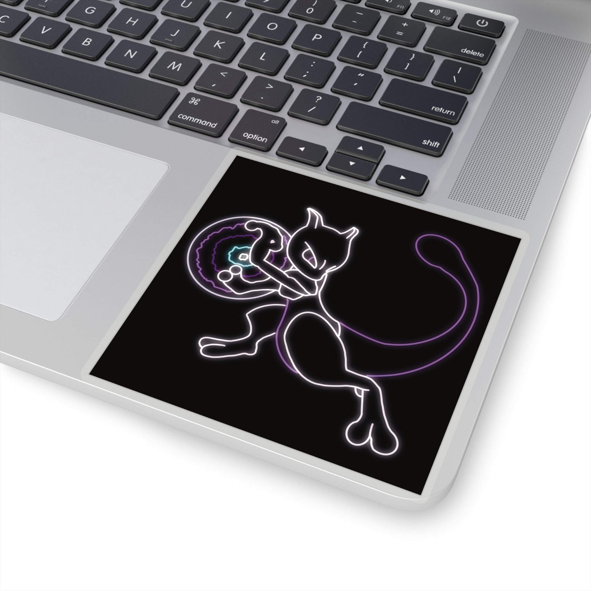Neon Mewtwo Sticker - Etsy