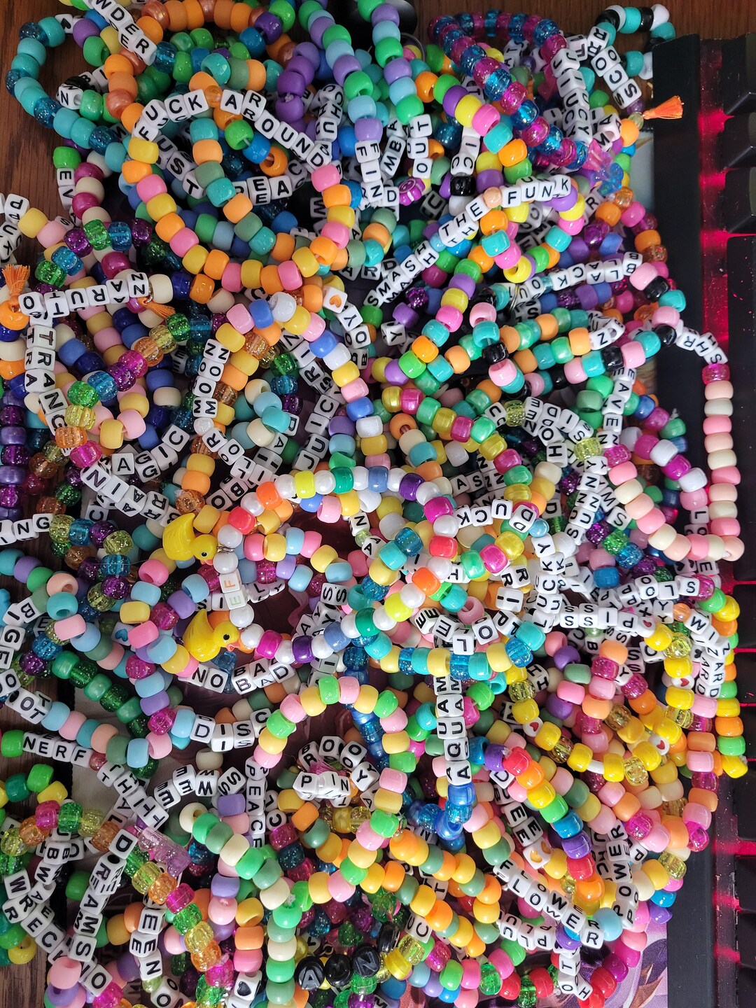 10 RAVE KANDI BRACELETS - Etsy