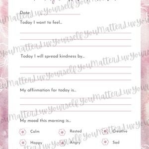 Gratitude Journal With Mindfulness Coloring Pages - Etsy