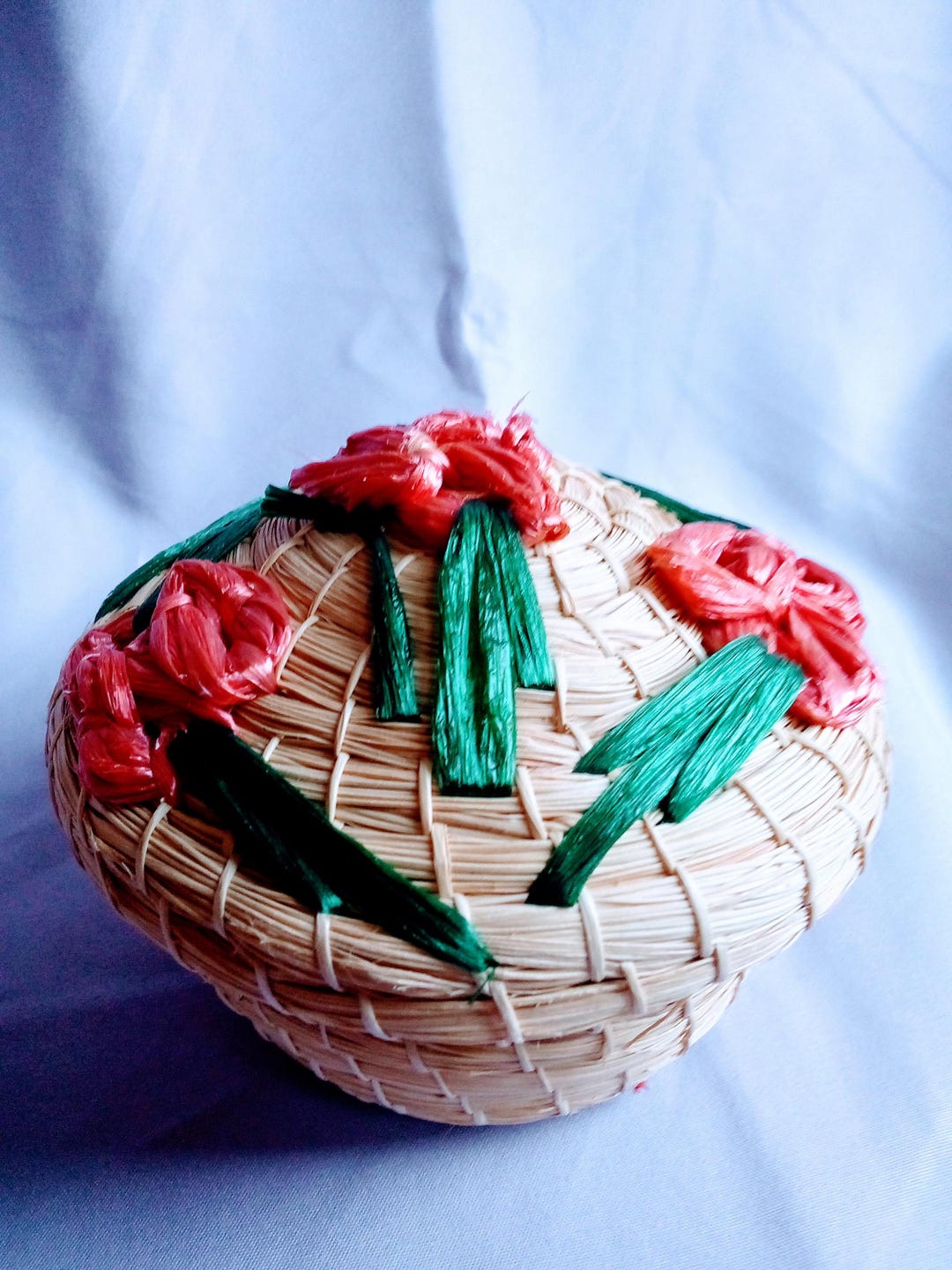 Mini-woven Basket Small With Lid, Mini Gift Basket for Teacher Trinket ...