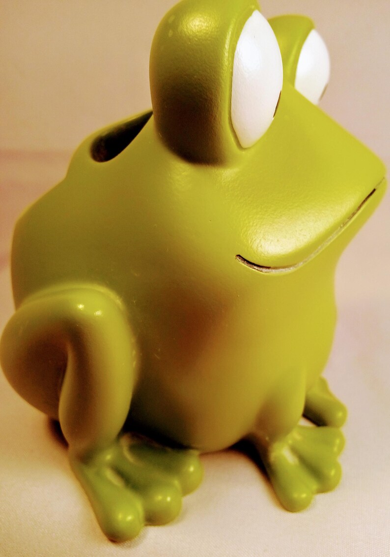 Gift for Her Ceramic Frog Planter Frog Lover Gift, Home Decor Green ...