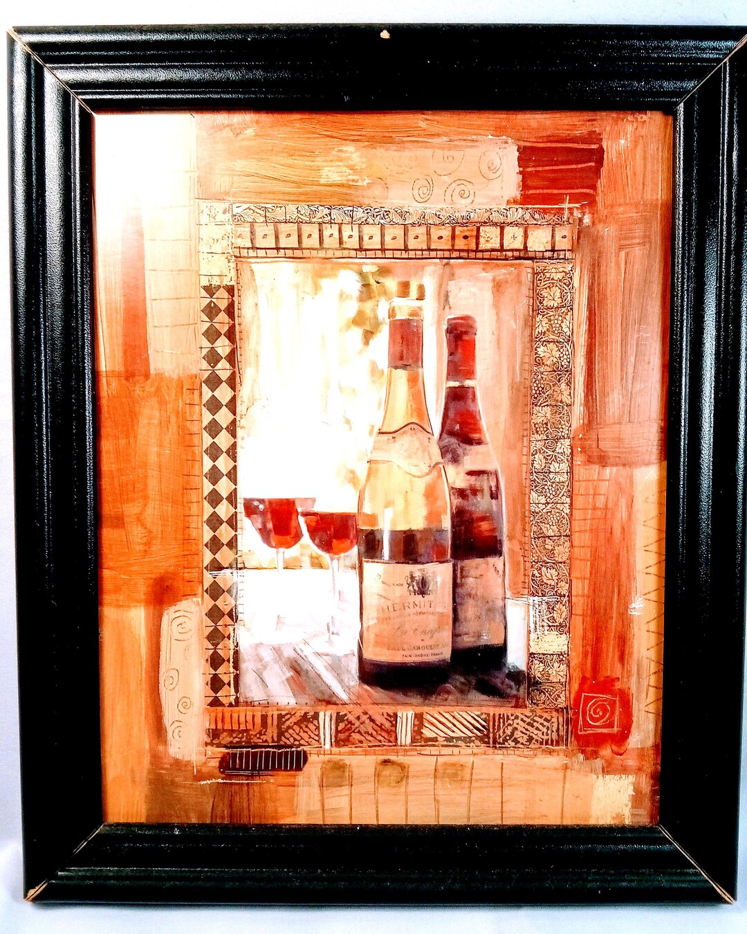 Framed Hermitage Bar Sign: Pink & Black Farmhouse Wall Art - Etsy