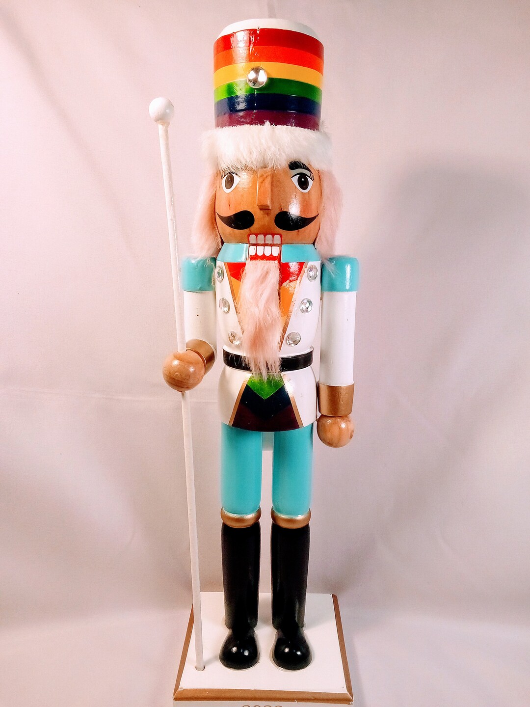 Colorful Nutcracker Functioning, Pastel Decorative Figurine, Cool ...