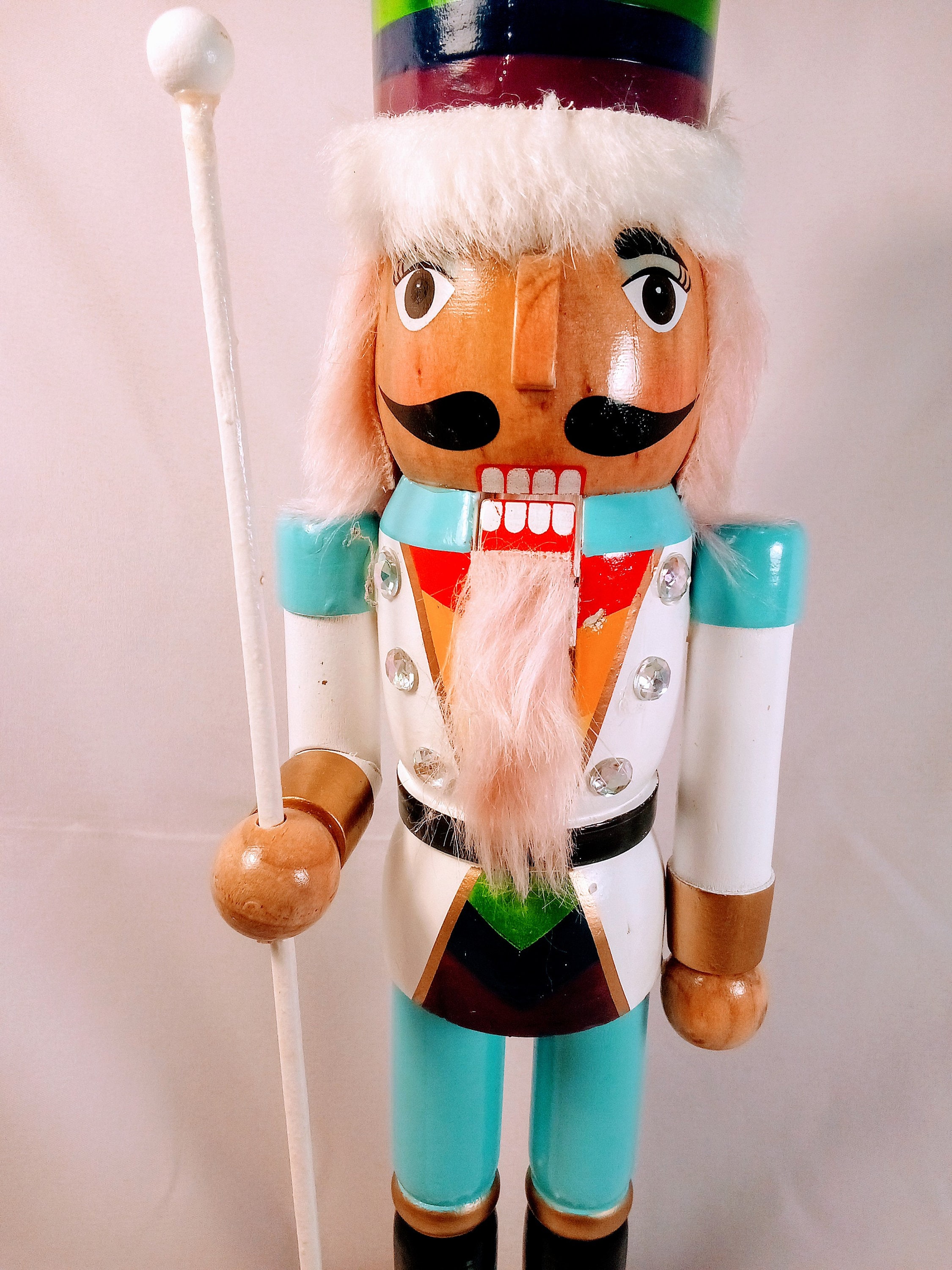 Colorful Nutcracker Functioning, Pastel Decorative Figurine, Cool ...