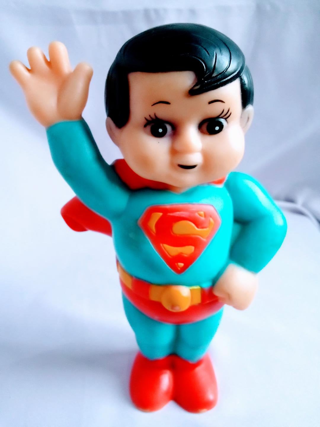 Superboy Original Figurine 1978 7x3 1/2 Collectible Squeezable - Etsy