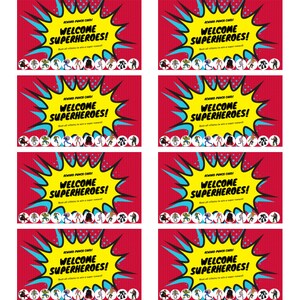 Superhero-themed Reward Punch Cards - Etsy
