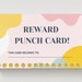 Boho Smiley Face Reward Punch Card - Etsy