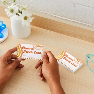 Boho Reward Punch Cards - Etsy