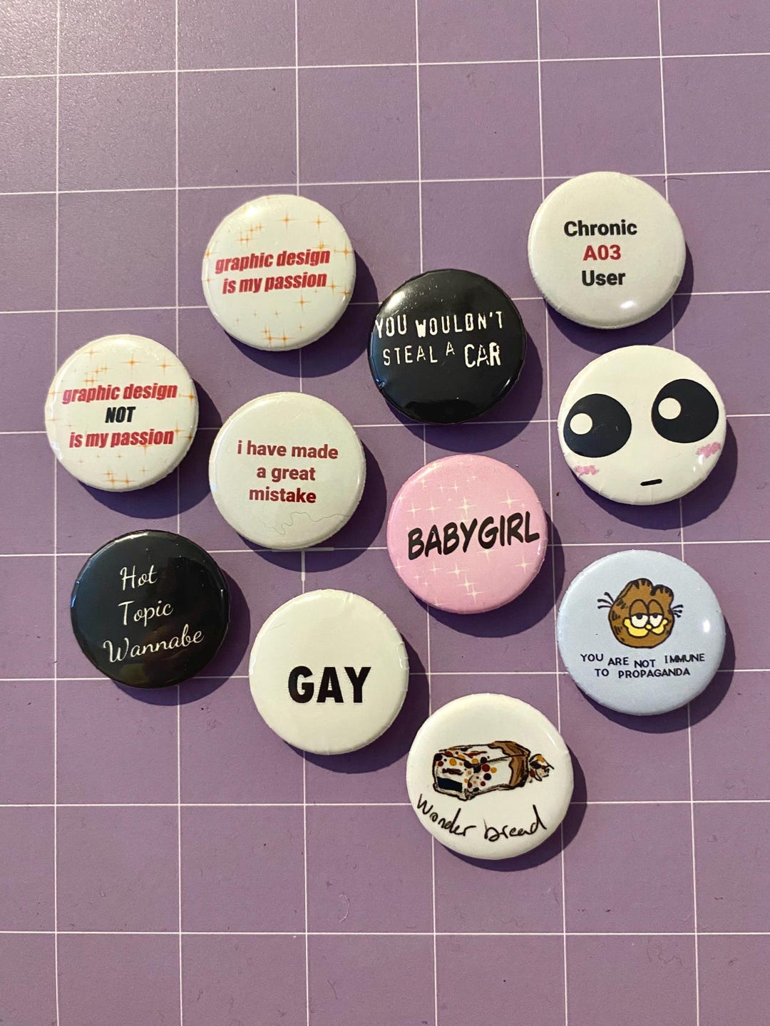 Meme Buttons - Etsy