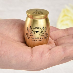 Personalized Mini Urn, Tree of Life Cremation Urn, Funeral Urn, Human ...