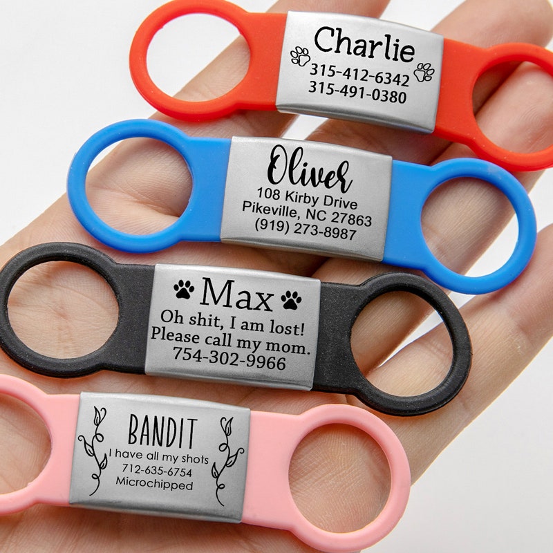 Dog Name Tags - Etsy