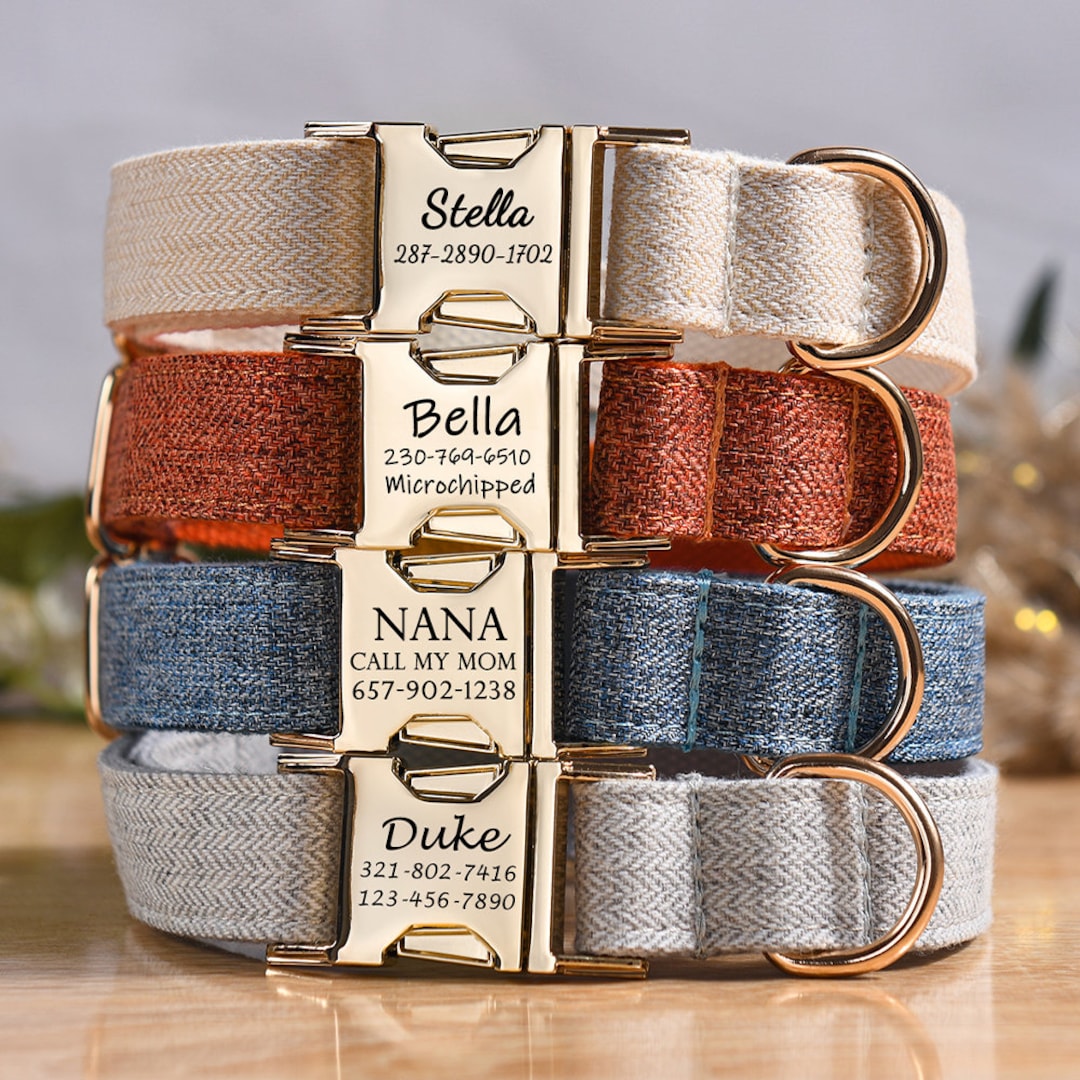 Personalized Dog Collar With Metal Buckle,engraved Buckle Dog Collar ...
