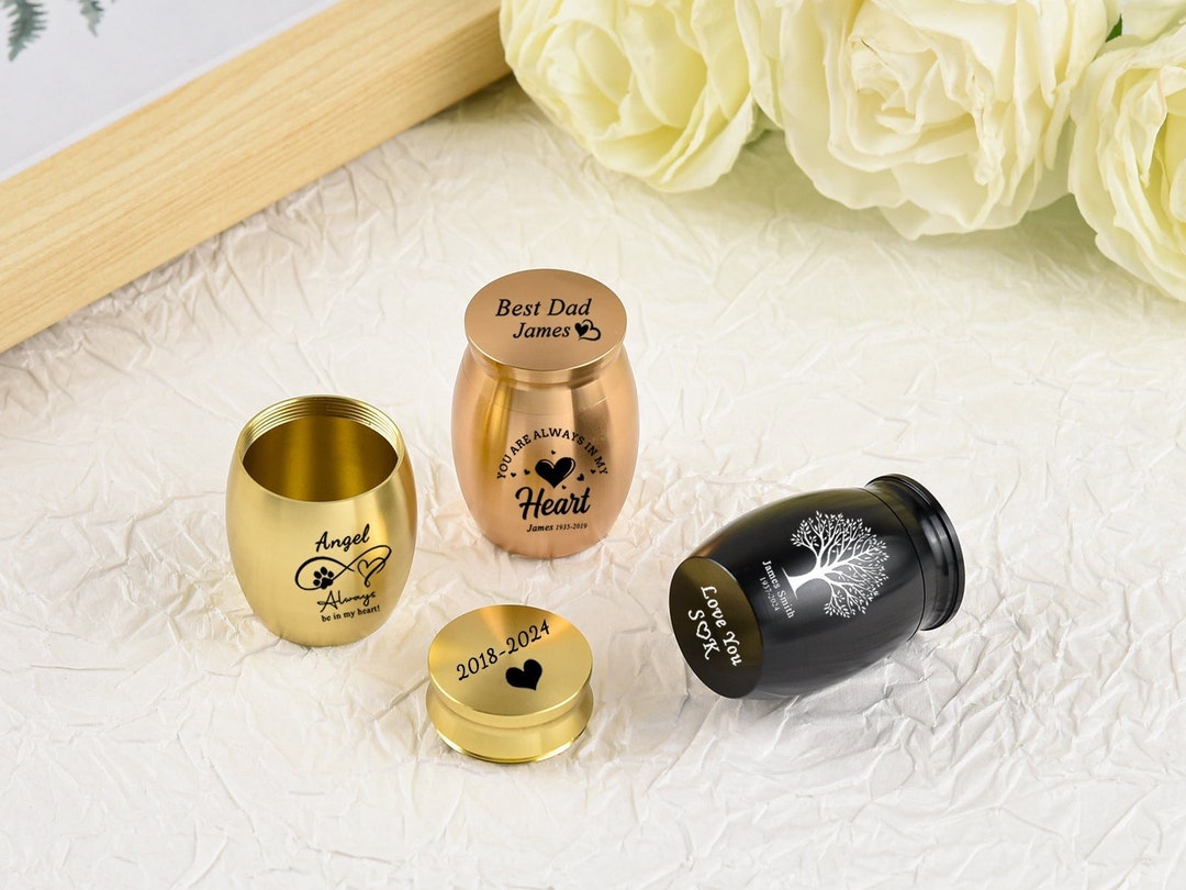 Personalized Mini Urn, Cremation Urns, Funeral Urns, Small Urn, Child ...