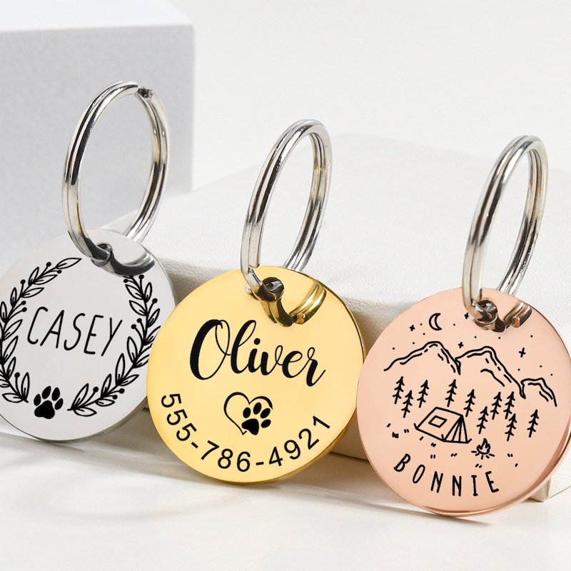 Dog Name Tags - Etsy