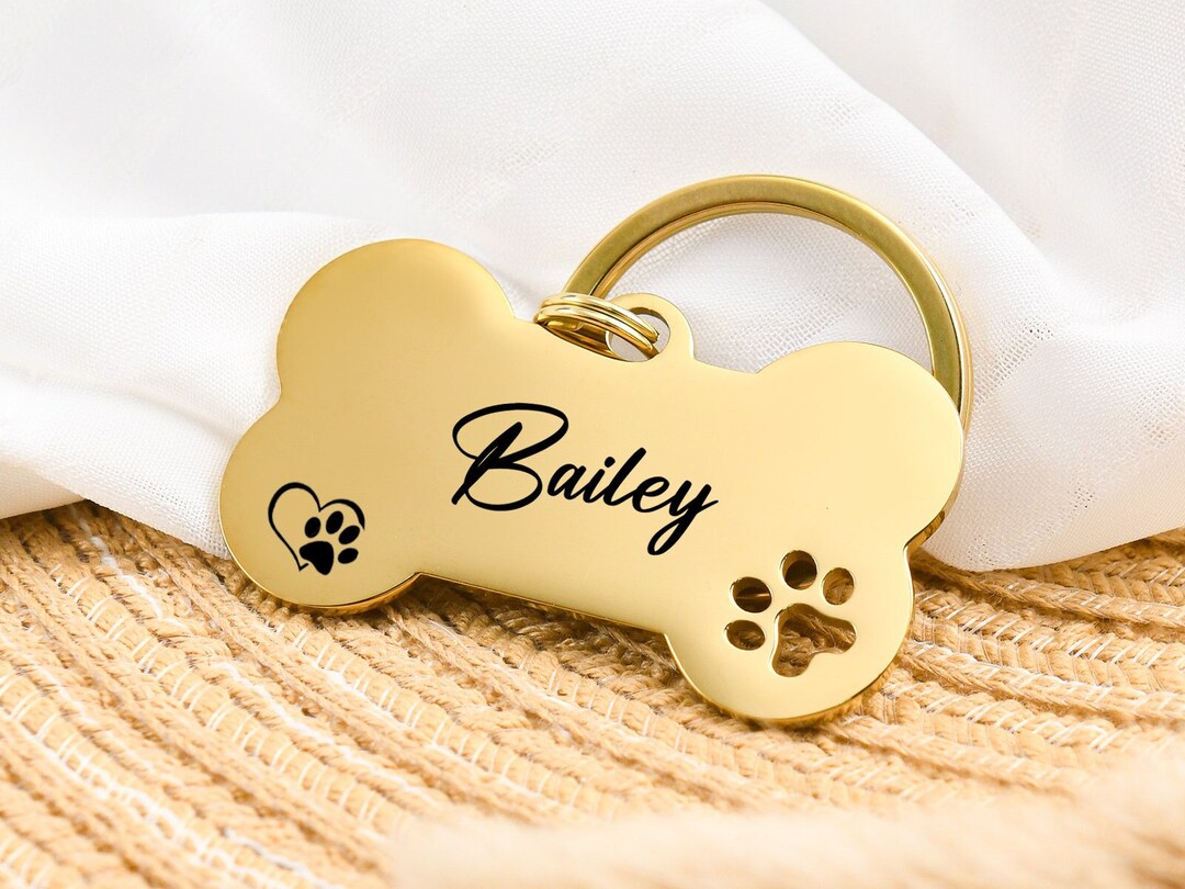 Personalized Dog and Cat Name Tag, Dog Tag Engraved for Pets, Keep Safe ...